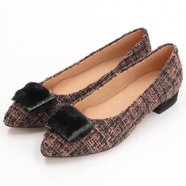 ジル スチュアート（JILL STUART）/ボアモチーフカッターパンプス