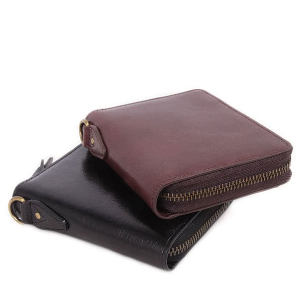 アヴィレックス/AVIREX イタリアンレザーラウンド長財布