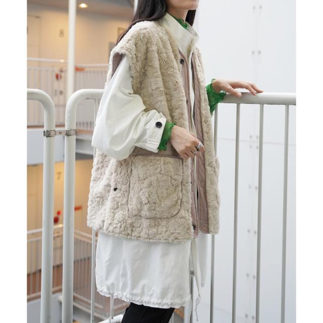 ヴァンスエクスチェンジ（VENCE EXCHANGE）/ボアベスト付き4WAYモッズコート