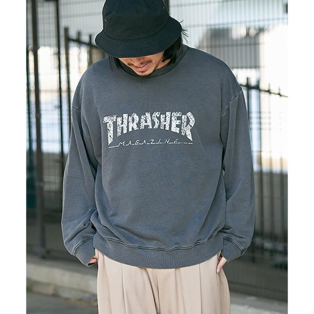 ヴァンスエクスチェンジ（VENCE EXCHANGE）/THRASHER スラッシャー ピグメントスウェット