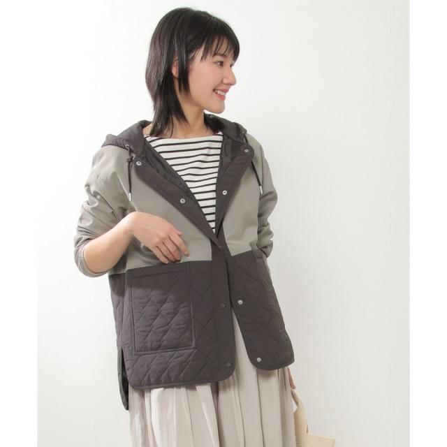 LBC（LBC）/配色切り替えキルトアウター