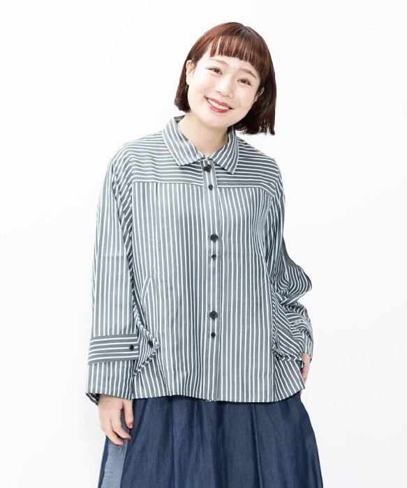 アズノゥアズオオラカ（AS KNOW AS olaca）/【大きいサイズ】ドストライプＳＨ