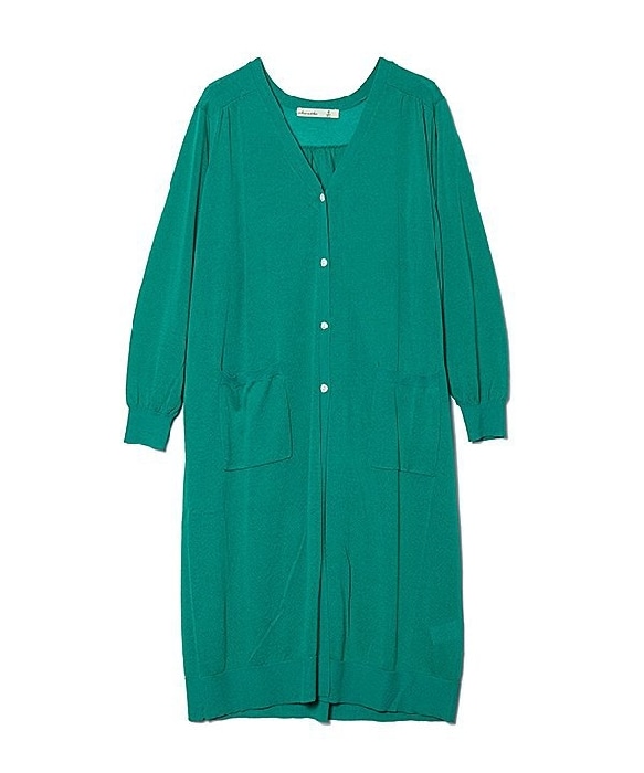 アズノゥアズオオラカ（AS KNOW AS olaca）/【大きいサイズ】洗えるギャザロングカーデ