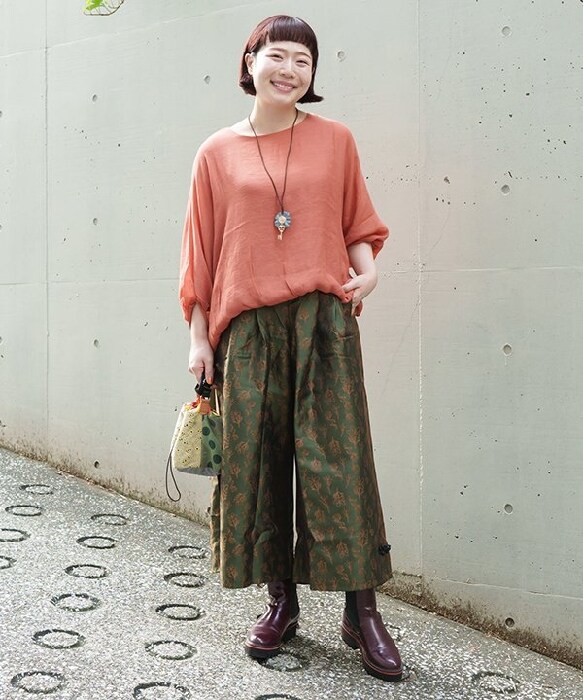 アズノゥアズオオラカ（AS KNOW AS olaca）/【大きいサイズ】裾からチャイナＪＱＰＴ