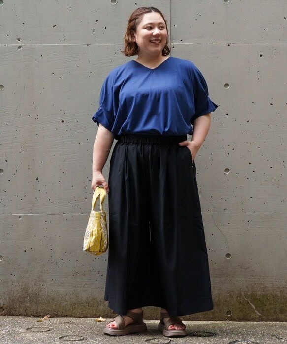 アズノゥアズオオラカ（AS KNOW AS olaca）/【大きいサイズ】ストレスレスギャザＰＴ