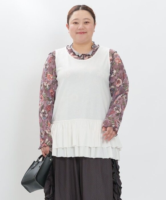 アズノゥアズオオラカ（AS KNOW AS olaca）/【大きいサイズ】どう着ても３ｉｎ１タンク