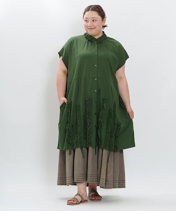 アズノゥアズオオラカ（AS KNOW AS olaca）/【大きいサイズ】フリル