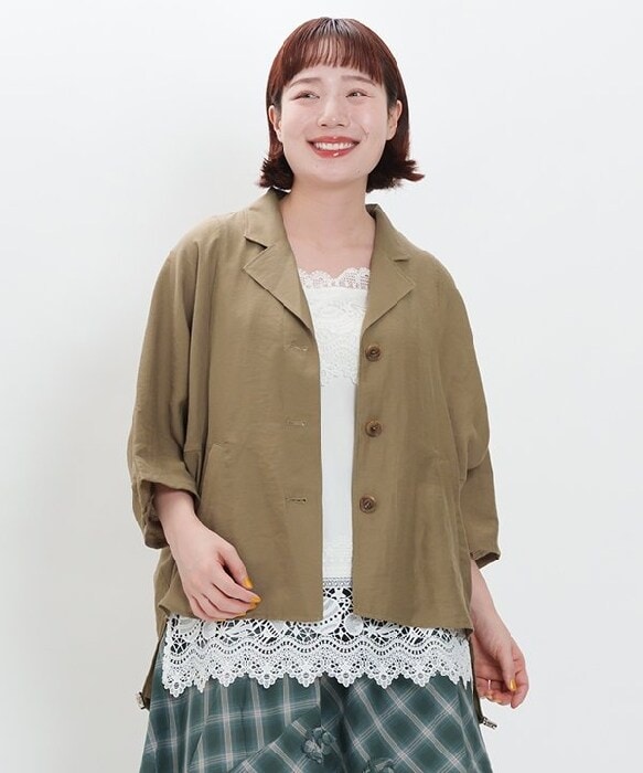 アズノゥアズオオラカ（AS KNOW AS olaca）/【大きいサイズ】出番の多いシャツジャケ