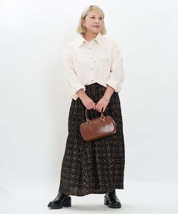 アズノゥアズオオラカ（AS KNOW AS olaca）/【大きいサイズ】満天星のグリッターＳＫ