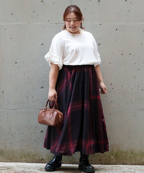 アズノゥアズオオラカ（AS KNOW AS olaca）/【大きいサイズ】ＢＩＧチェックなプリＳＫ