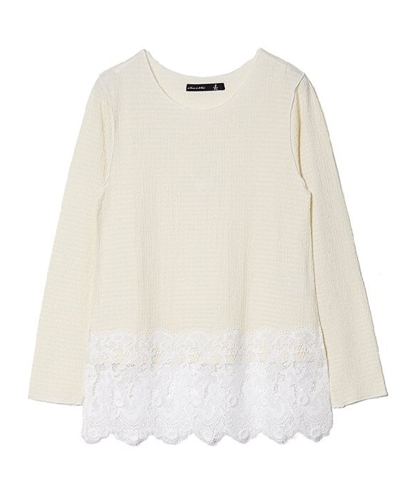 アズノゥアズオオラカ（AS KNOW AS olaca）/【大きいサイズ】のびのび３ＤレースロンＴ