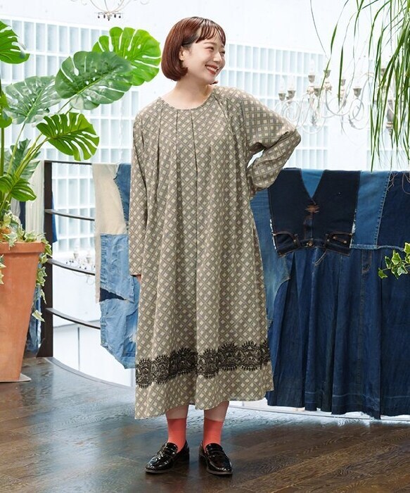 アズノゥアズオオラカ（AS KNOW AS olaca）/【大きいサイズ】オハナコウシレースＯＰ