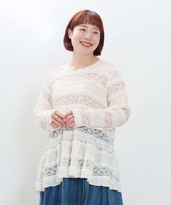 アズノゥアズオオラカ（AS KNOW AS olaca）/【大きいサイズ】重ねてＯＫレースＰＯ