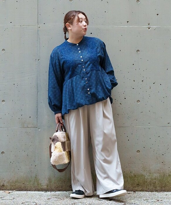 アズノゥアズオオラカ（AS KNOW AS olaca）/【大きいサイズ】スラッとパンツ