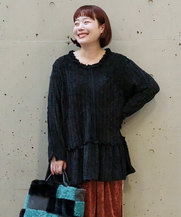 アズノゥアズオオラカ（AS KNOW AS olaca）/【大きいサイズ】ホワホワレースメローＰＯ