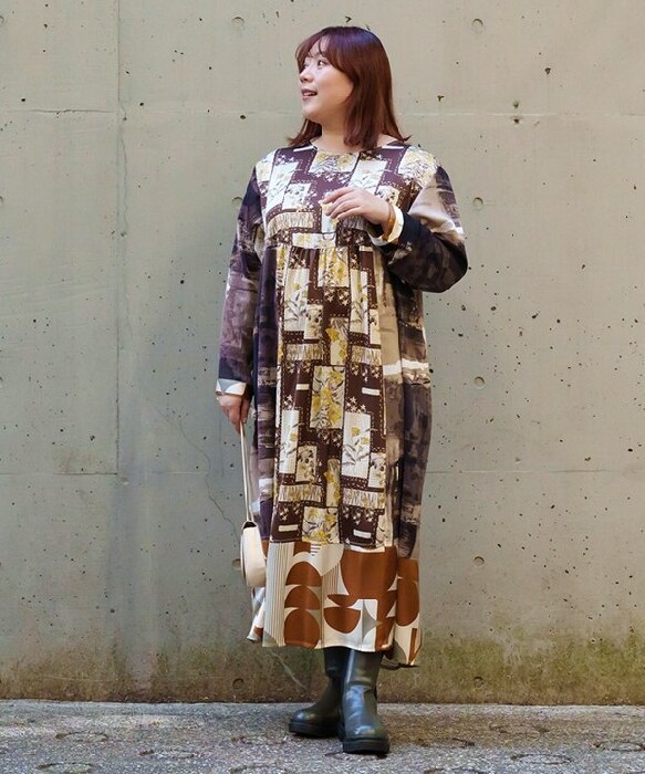 アズノゥアズオオラカ（AS KNOW AS olaca）/【大きいサイズ】親戚３プリント切替ＯＰ