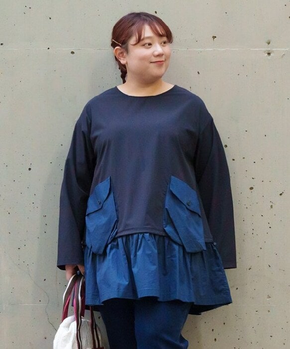 アズノゥアズオオラカ（AS KNOW AS olaca）/【大きいサイズ】ギャザシャカポケＰＯ