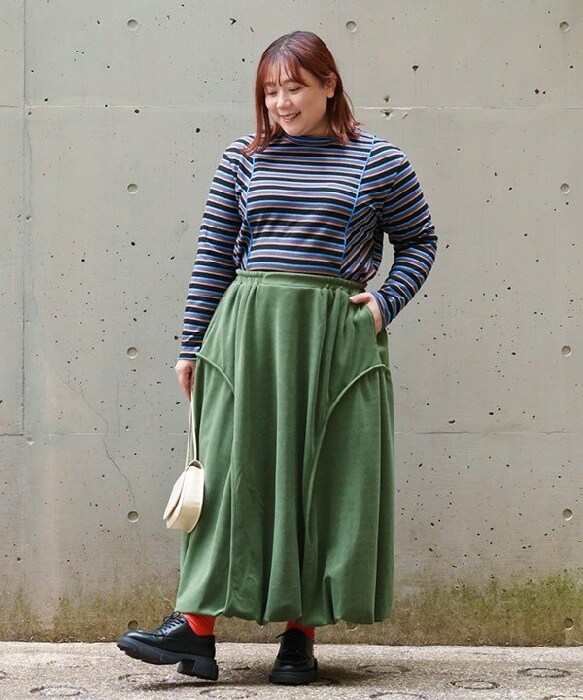 アズノゥアズオオラカ（AS KNOW AS olaca）/【大きいサイズ】エアリーウォーム切替ＳＫ