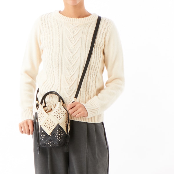 ゲンテン（genten）/サスティナブルカットワーク ポシェット