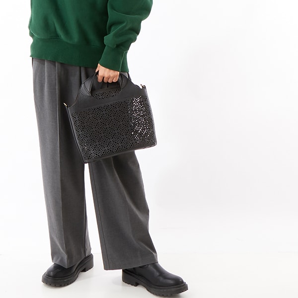 ゲンテン（genten）/ダイヤカットワークバッグ