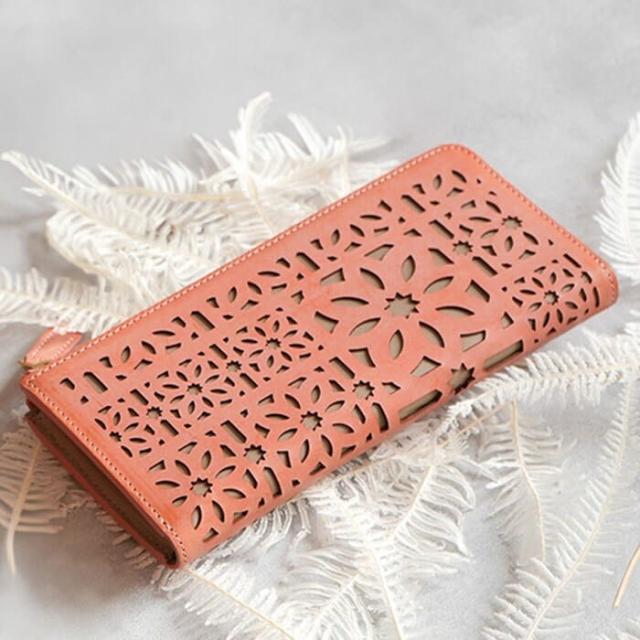 ゲンテン（genten）/マルチカットワークミニ　Lファスナー長財布