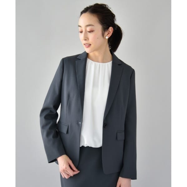 アンタイトル（UNTITLED）/【軽くて快適！】ウール混 ストレッチテーラードジャケット