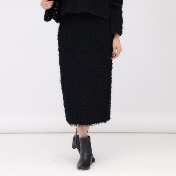 アンタイトル（UNTITLED）/【セットアップ可能】フリンジコットンスカート