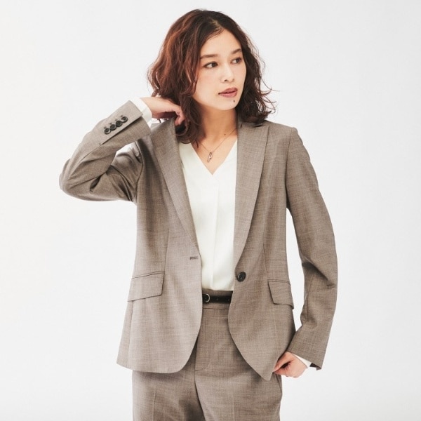 アンタイトル（UNTITLED）/【通勤スーツ日本製】ウーステッド テーラードジャケット