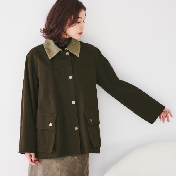 アンタイトル（UNTITLED）/【ヴィンテージ感】コットンモール ショートブルゾン