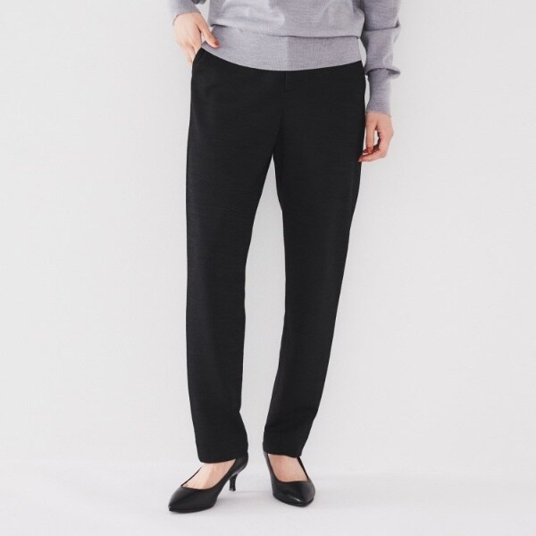 アンタイトル（UNTITLED）/【通勤スーツ】ウール混ジャージ テーパードパンツ