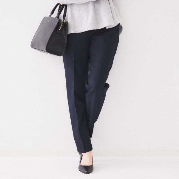 アンタイトル（UNTITLED）/【後ろウエストゴム洗える】2WAYストレッチテーパードパンツ