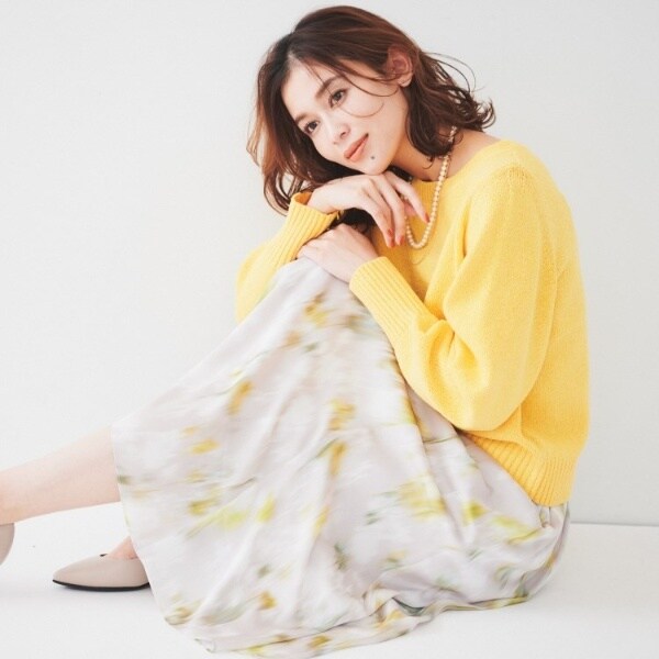 アンタイトル（UNTITLED）/【アンサンブル可能ラメ調】シャイニーセミラグランプルオーバーニット