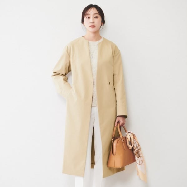 アンタイトル（UNTITLED）/【撥水春コート】コットンライク ストレッチコート