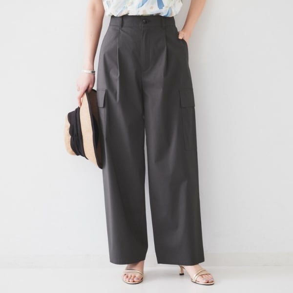 アンタイトル（UNTITLED）/【洗えるスポーティー】ストレートカーゴパンツ