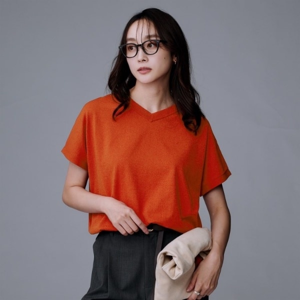 アンタイトル（UNTITLED）/【初秋のきれいめトップス前後2WAY】ネックプルオーバーニット