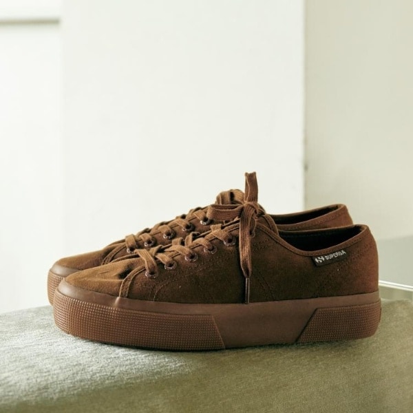 アンタイトル（UNTITLED）/【別注】SUPERGA3740 スエード調スニーカー
