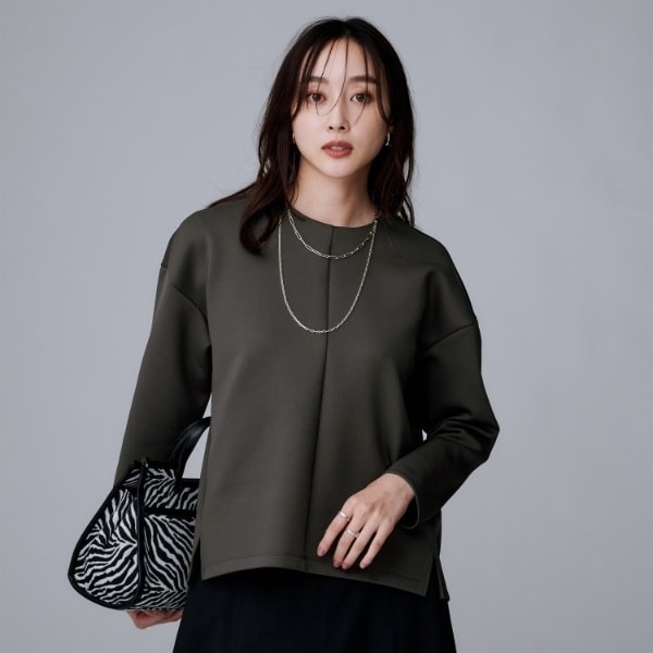 アンタイトル（UNTITLED）/【セットアップ可スポーティートップス】ダンボールジャージ プルオーバー