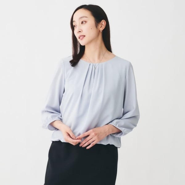 アンタイトル（UNTITLED）/【通勤スーツオフィスフォーマル】パウダリーブラウス