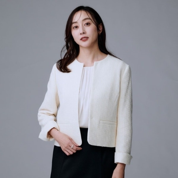 アンタイトル（UNTITLED）/【セットアップ可通勤スーツセレモニー】ツイードジャケット