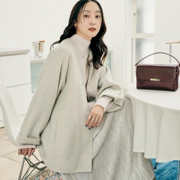 アンタイトル（UNTITLED）/【ミディ丈軽やか】セミラグランリバー コート