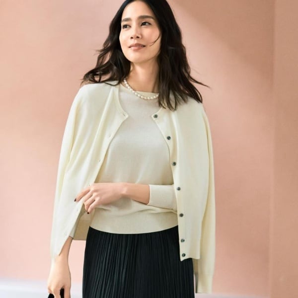 アンタイトル（UNTITLED）/ウールクルーカーディガン