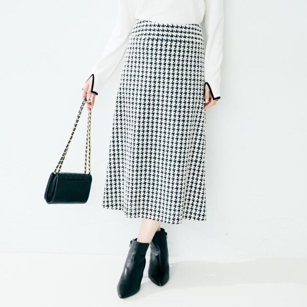 アンタイトル（UNTITLED）/【セットアップ可能きれいめ】クラシックチドリ スカート