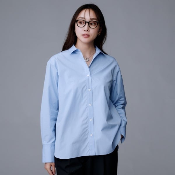 アンタイトル（UNTITLED）/【洗えるコットン100】リッチベーシックシャツ