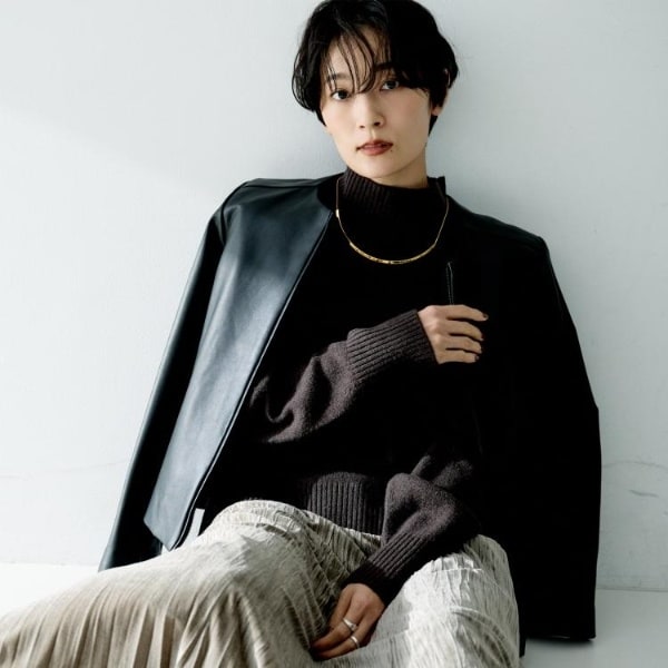 アンタイトル（UNTITLED）/【着丈短め柔らかな質感】ラムレザージャケット