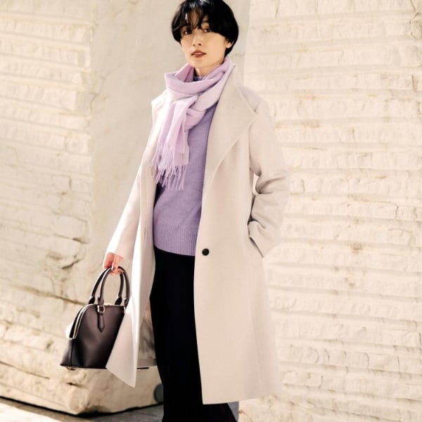 アンタイトル（UNTITLED）/【きれいめスタイリッシュ】2WAYスタンドカラーロングコート