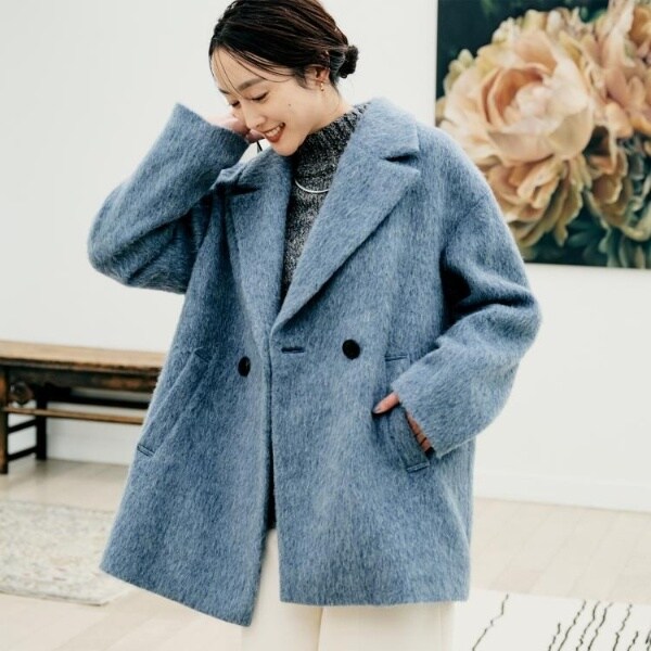 アンタイトル（UNTITLED）/【エレガントジャケットアウター】イタリアンシャギーPコート