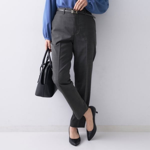 アンタイトル（UNTITLED）/【仕事着スーツ】プレミアムテーパードパンツ