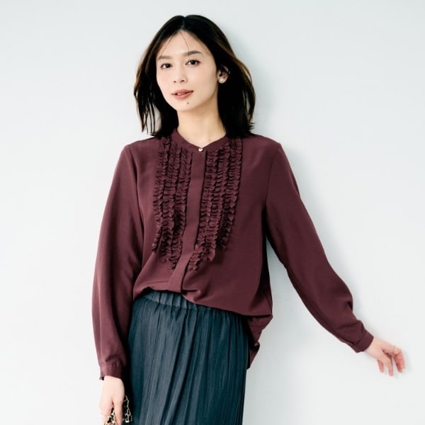 アンタイトル（UNTITLED）/フロントフリルブラウス