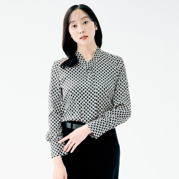 【NEW】アンタイトル（UNTITLED）/ボウタイブラウス