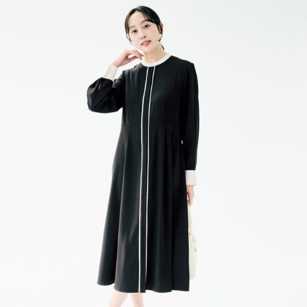 【NEW】アンタイトル（UNTITLED）/バイカラー ワンピース